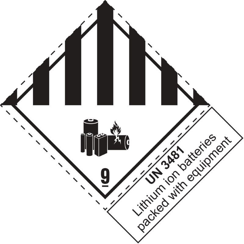 Etikett DG UN 3481 - Lagerung und Transport - Hilti Österreich